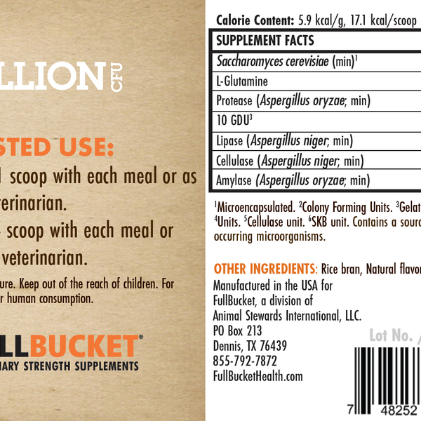 Daily Dog Probiotic Supplements for Gut Health | FullBucket Health