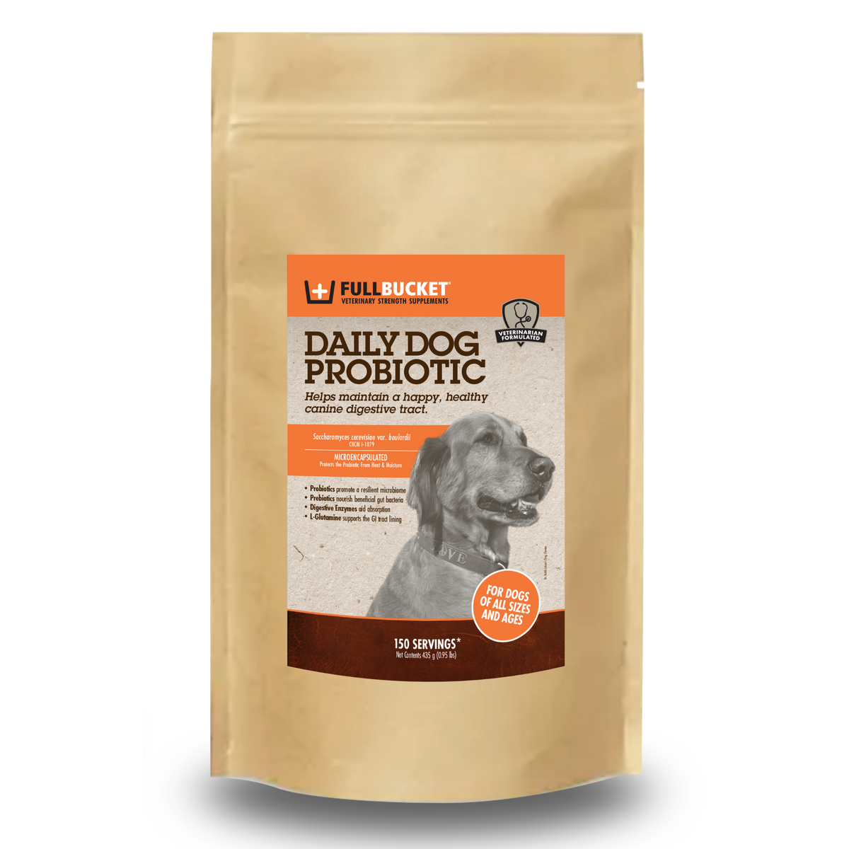 Daily Dog Probiotic Supplements for Gut Health | FullBucket Health