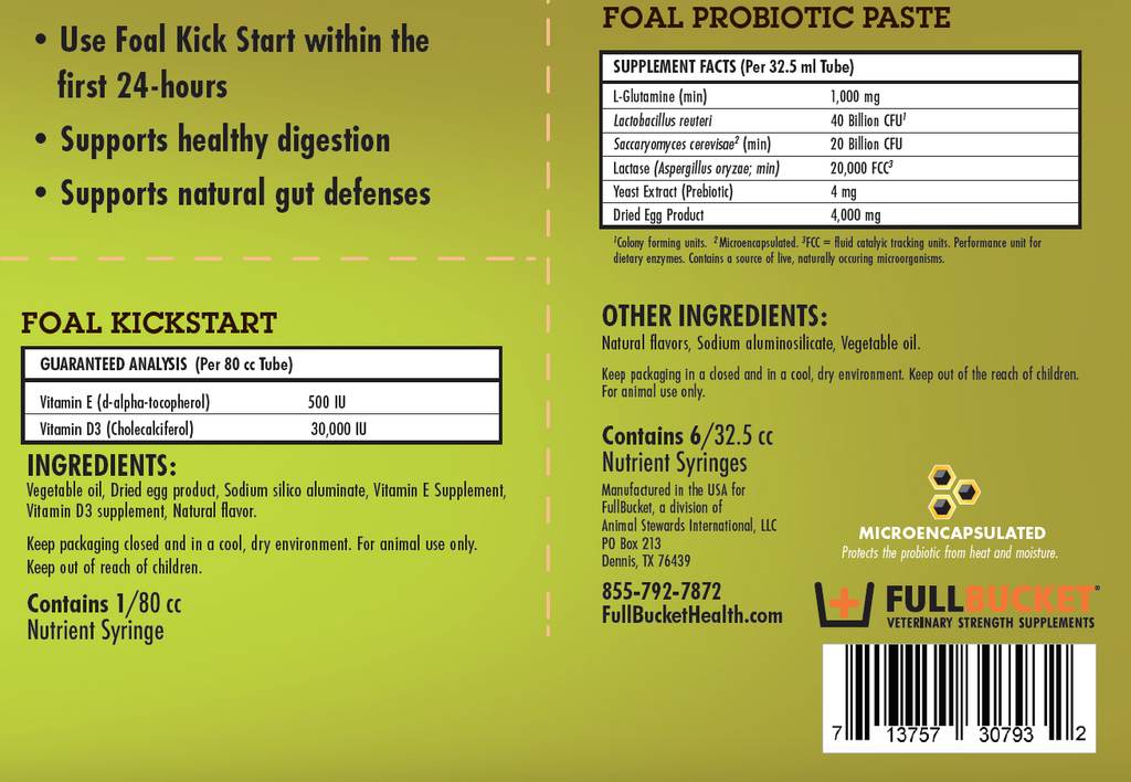 Foal Kit | Foal Probiotic | FullBucket Health