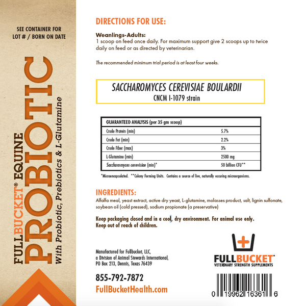Equine Extra Strength Probiotic Pellets | FullBucket Health